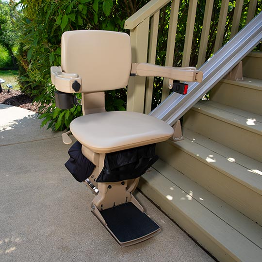 Bruno Elite Straight Outdoor Stair Lift – Ray Fisher Home Access