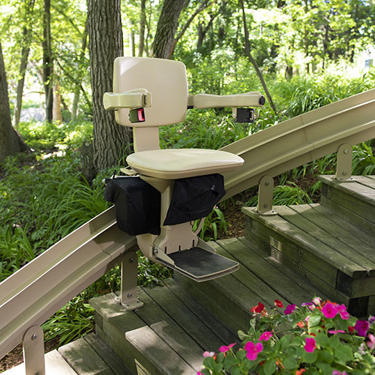 Bruno Elite Curved Outdoor Stair Lift – Ray Fisher Home Access
